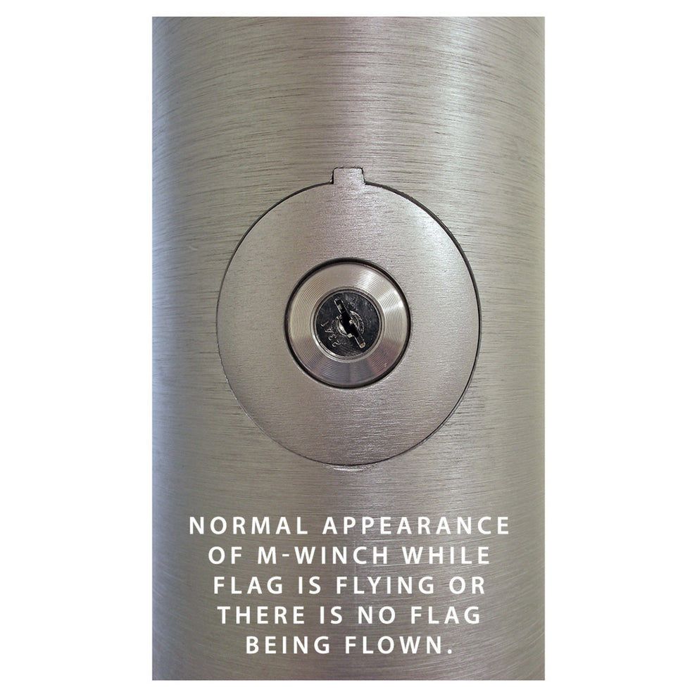 M-Winch Fits 12" Diameter Flagpole With .375 Wall Thickness – United ...