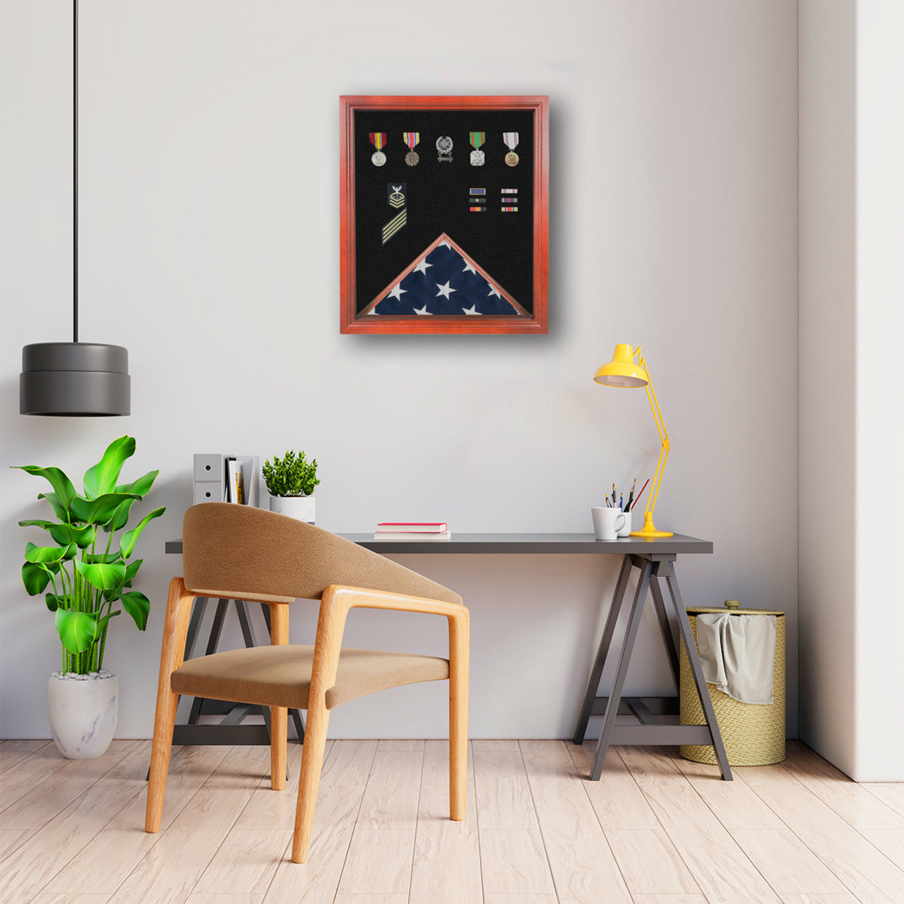 Monroe Cherry Flag Shadow Box | Shop Now! – United States Flag Store