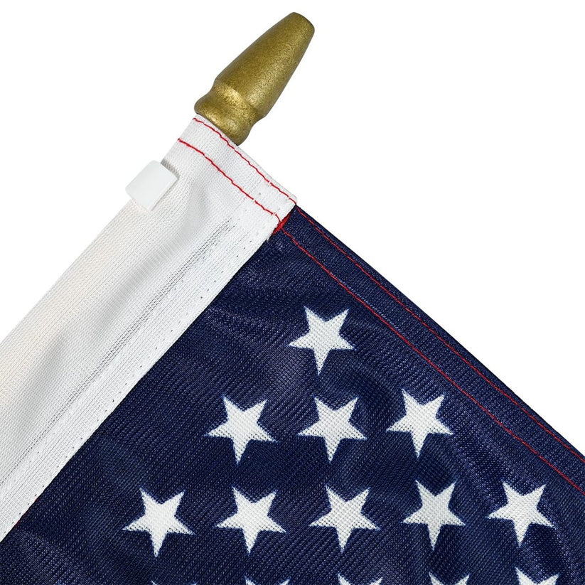 Double Sided American Stick Flag - Durable Knit Polyester - 12" x 18 ...